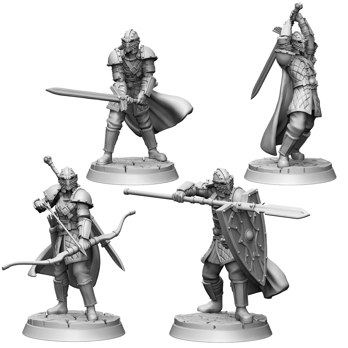 HUMANS – ELITE GUARDS PACK (4U) – Wargame Exclusive Fantasy