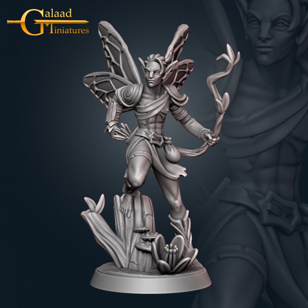 FAIRY ELVES – WINGED ARCHER – Wargame Exclusive Fantasy