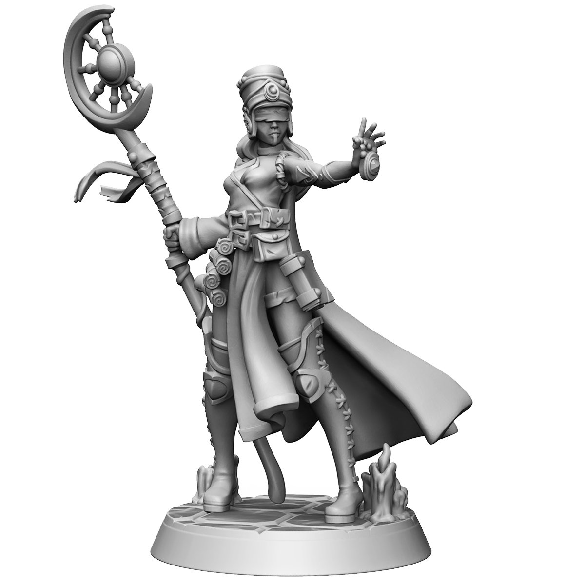 HUMANS – FEMALE PRIEST 02 – Wargame Exclusive Fantasy
