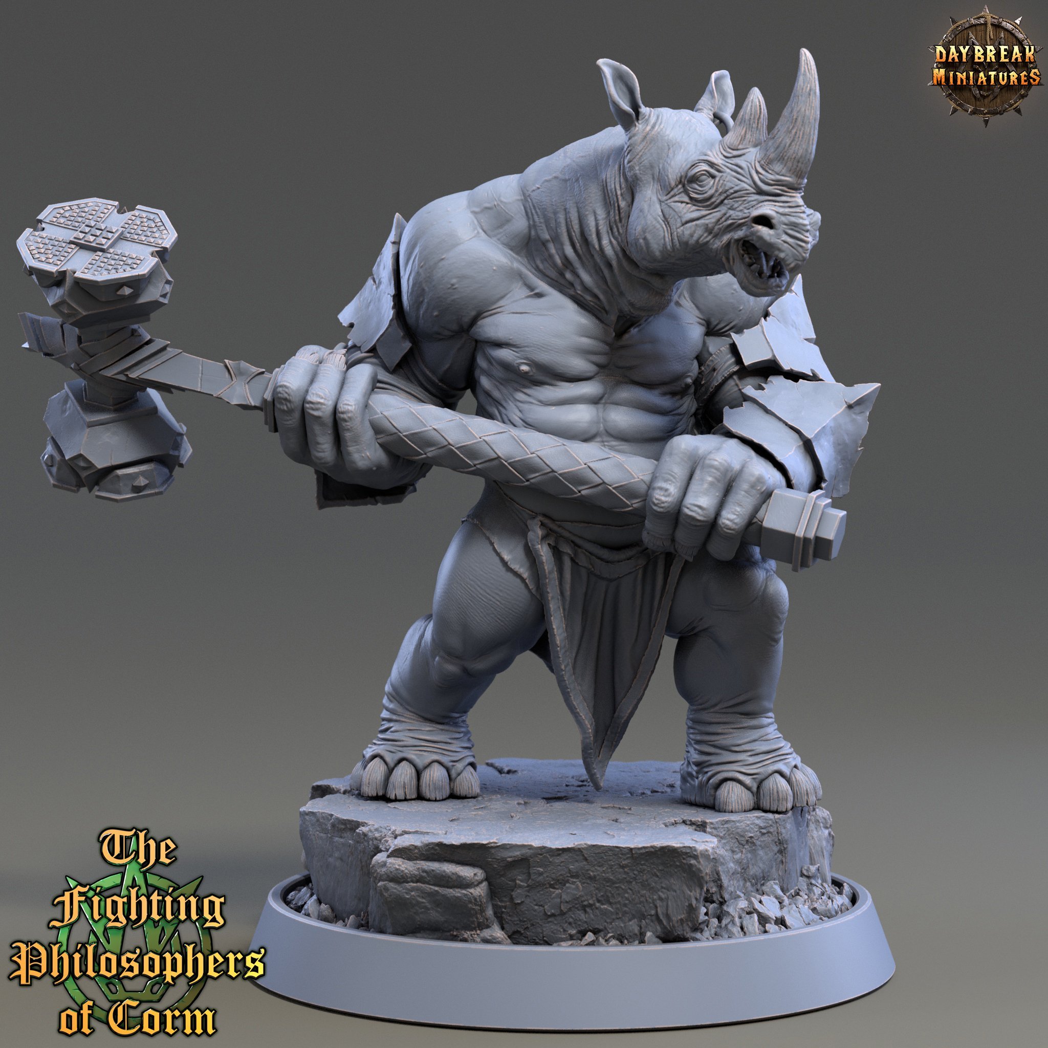 RHINOKIN – BRONTINUS CLUBBER – Wargame Exclusive Fantasy