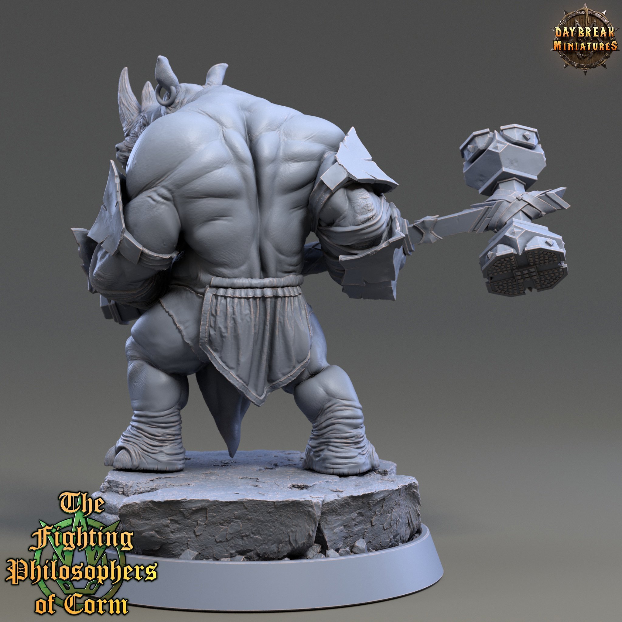 RHINOKIN – BRONTINUS CLUBBER – Wargame Exclusive Fantasy