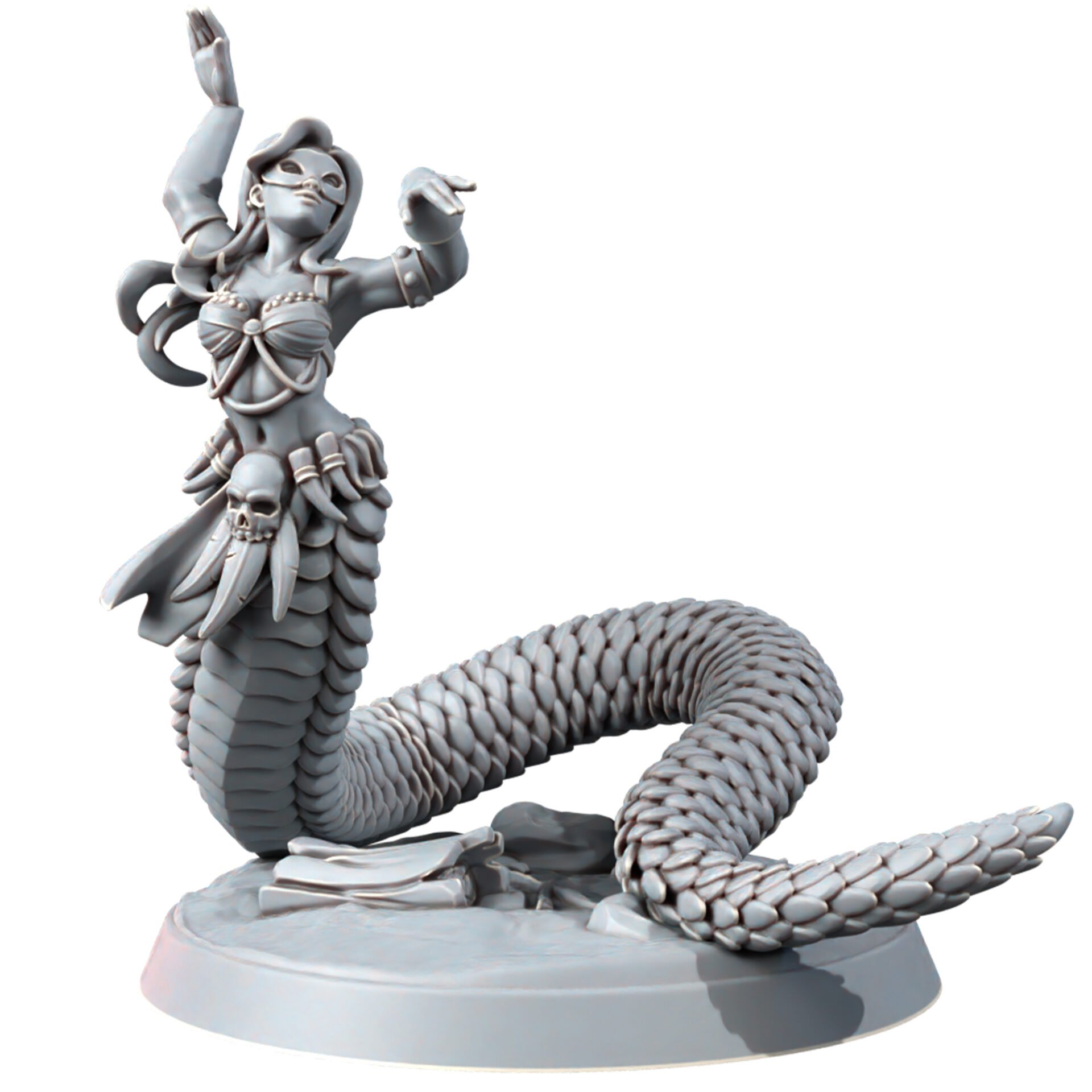 NAGAS – FEMALE NAGA DANCER (PIN-UP) – Wargame Exclusive Fantasy