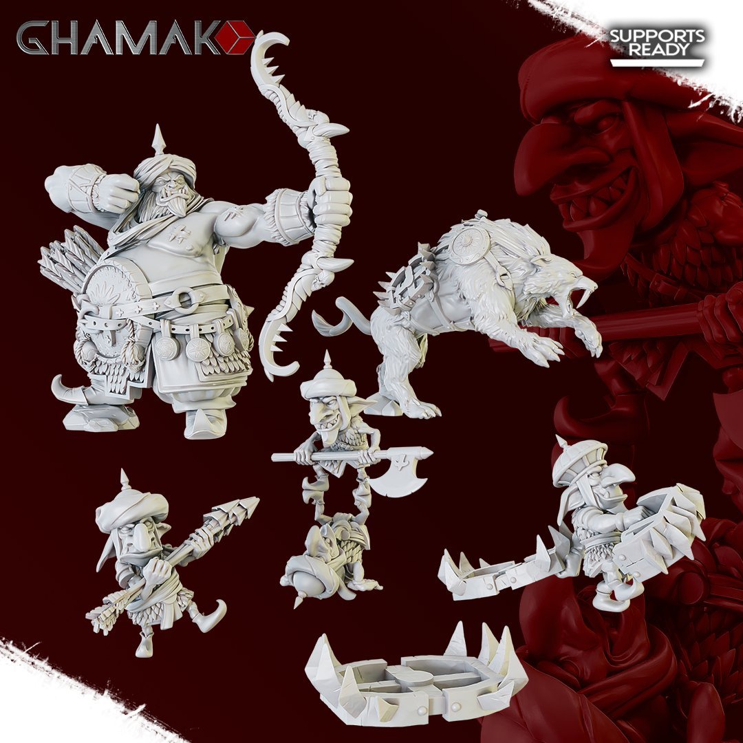 BEASTS – OGRE EVILBITE HUNTERPACK (5U) – Wargame Exclusive Fantasy