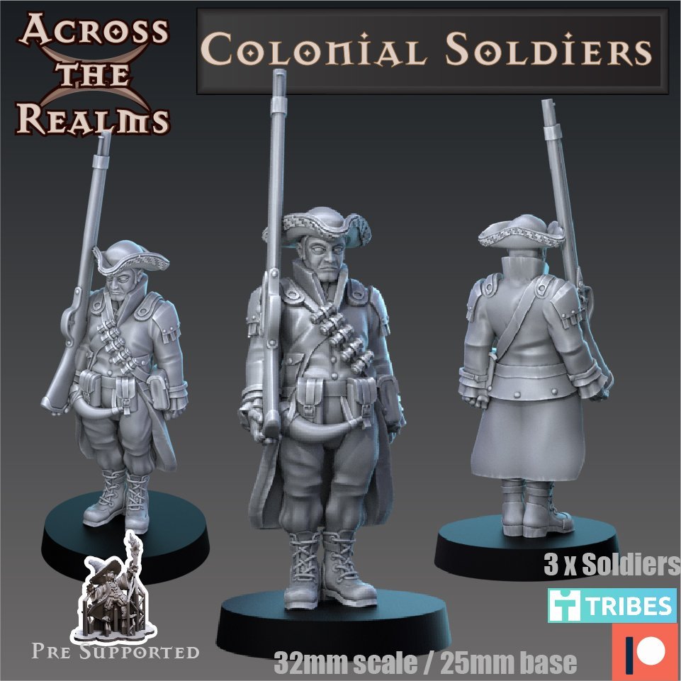HUMANS – COLONIAL SOLDIERS (3U) – Wargame Exclusive Fantasy