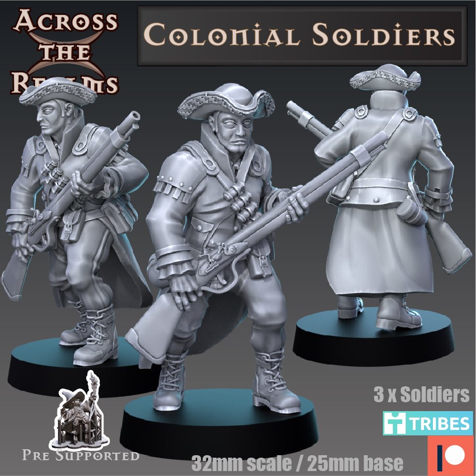 HUMANS – COLONIAL SOLDIERS (3U) – Wargame Exclusive Fantasy