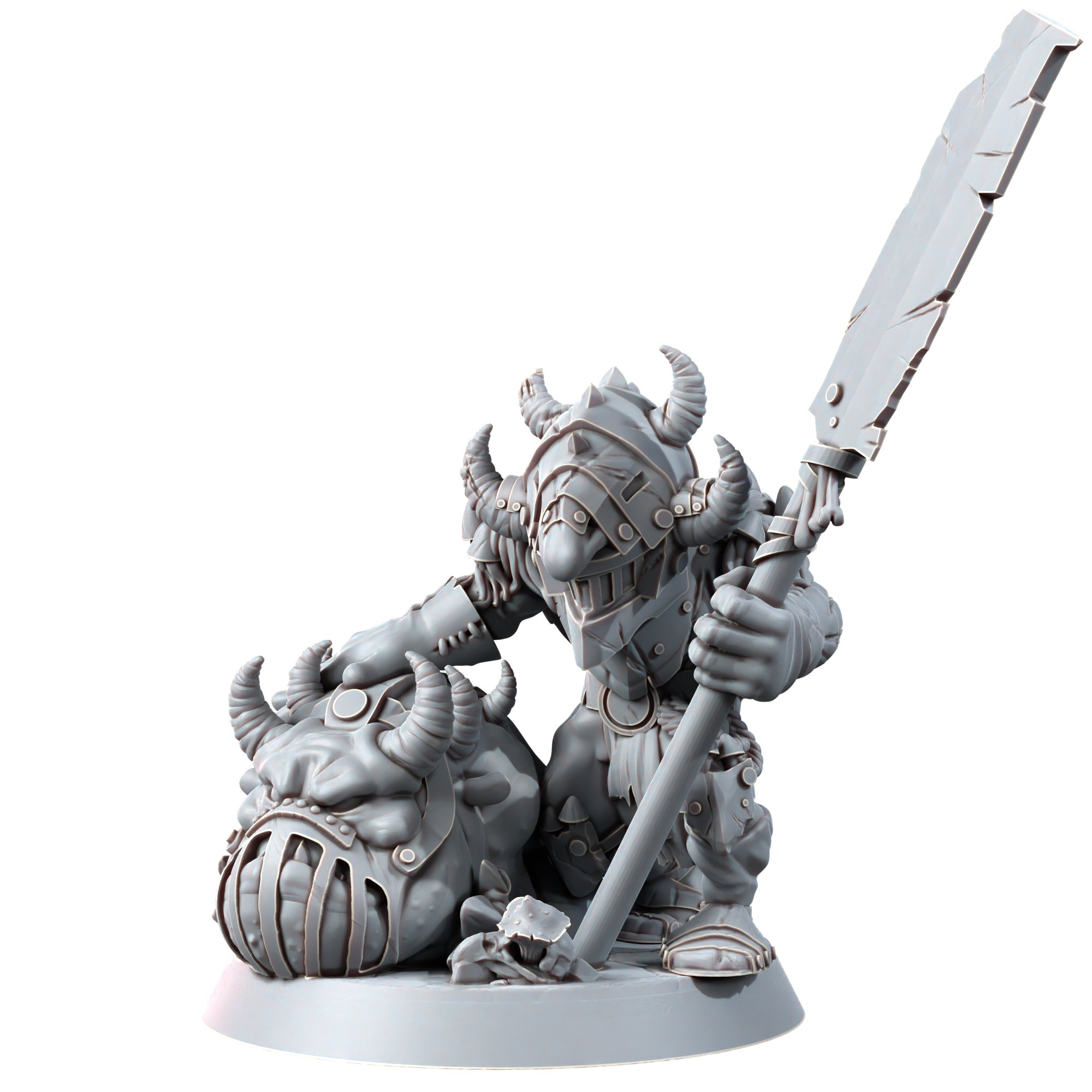 GOBLINS – MADBOSS WITH HUNGRYJAWS – Wargame Exclusive Fantasy