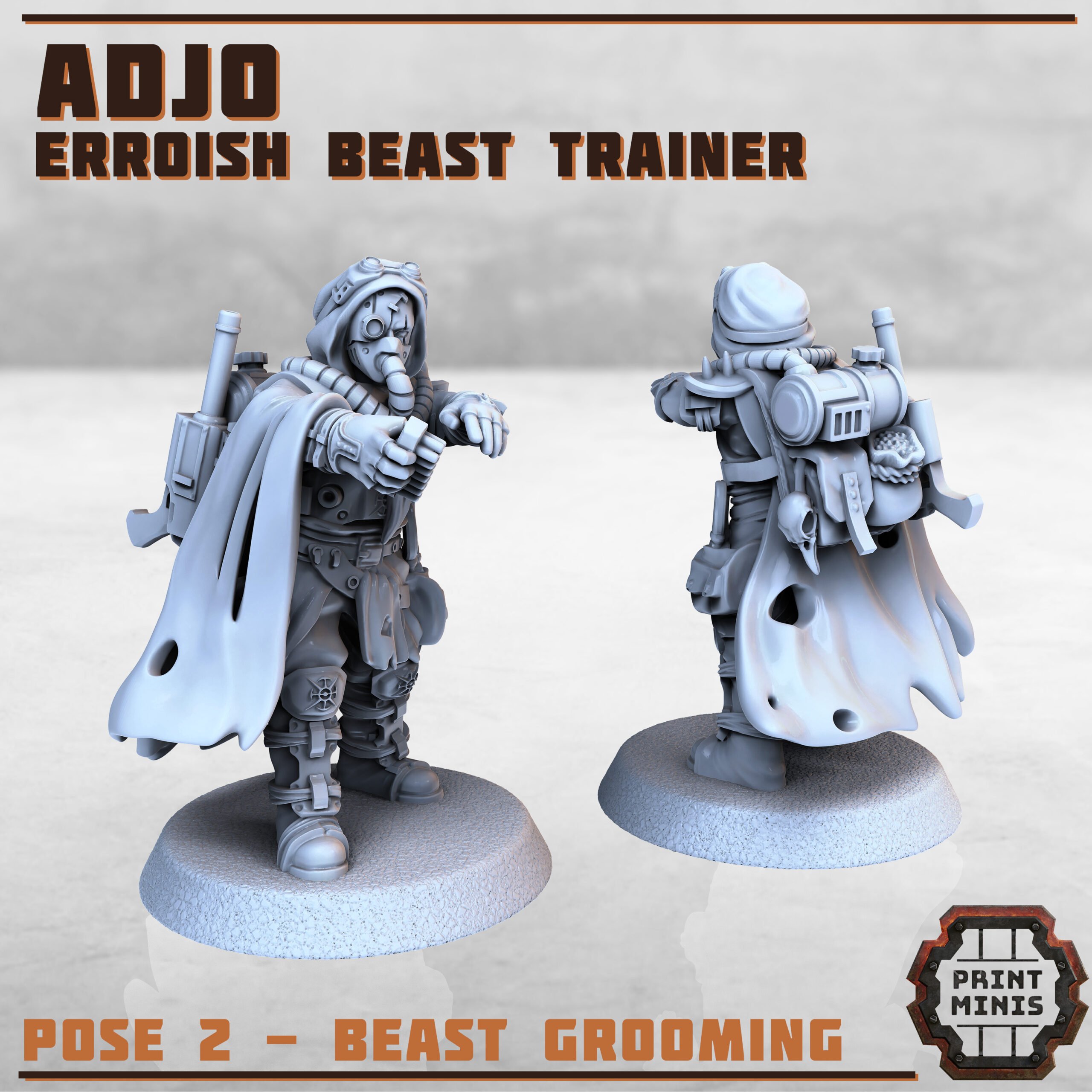 THE ERROISH TRIBE – BEAST TRAINER ADJO V2 – Wargame Exclusive Fantasy