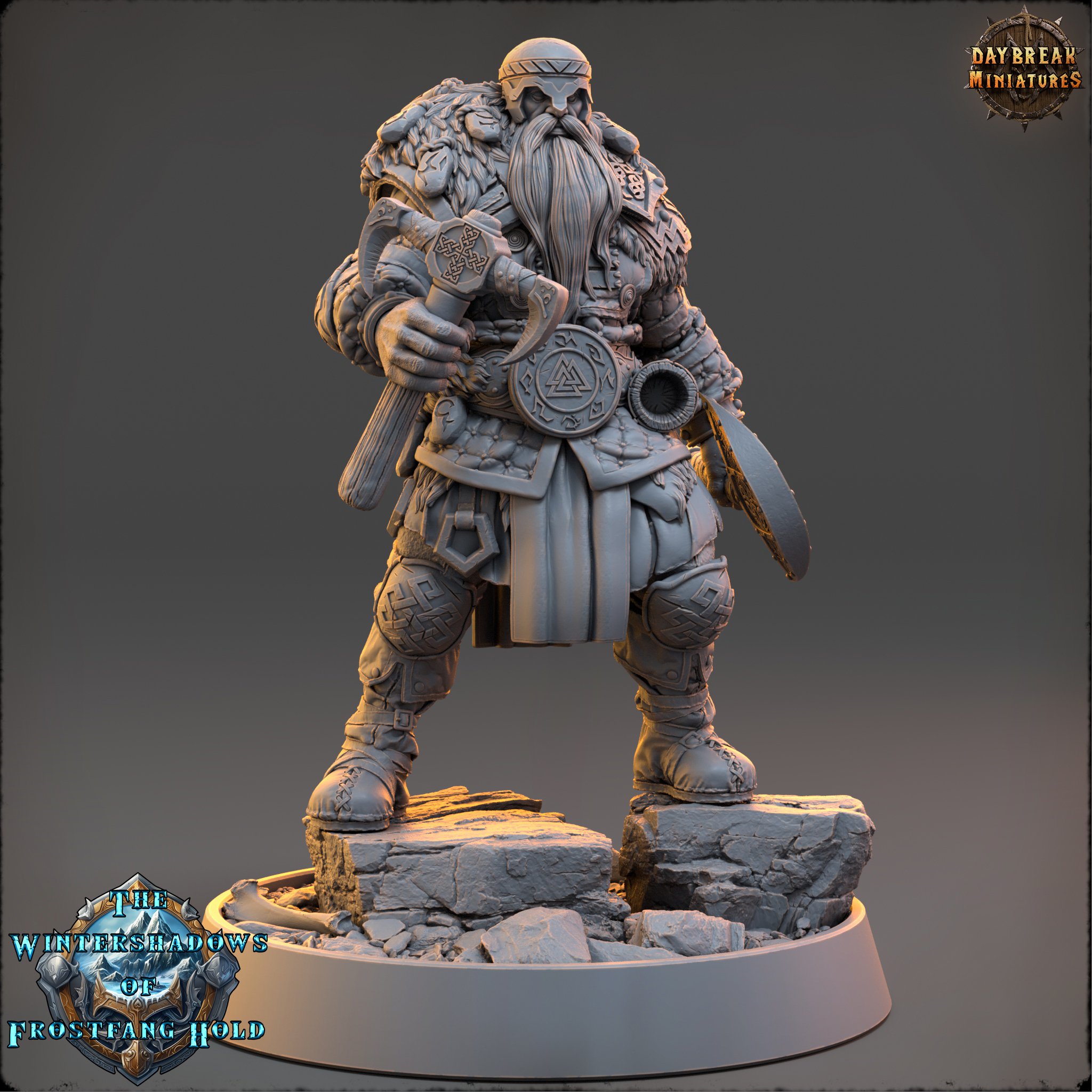 HUMANS – WINTERSHADOWS HALDOR SKULLSPLITTER – Wargame Exclusive Fantasy