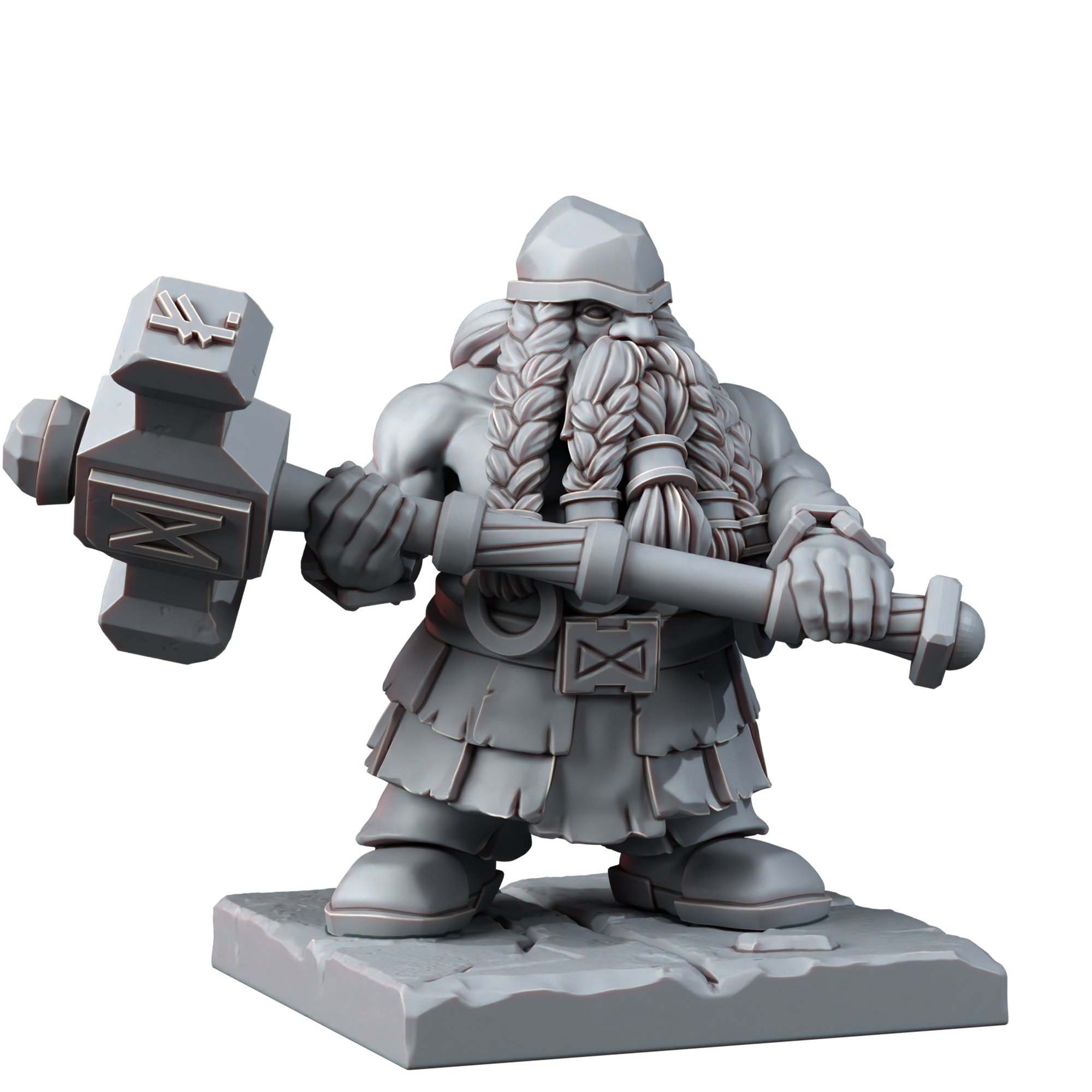DWARFS – KINGDOMS RUNESMITH ON FOOT – Wargame Exclusive Fantasy
