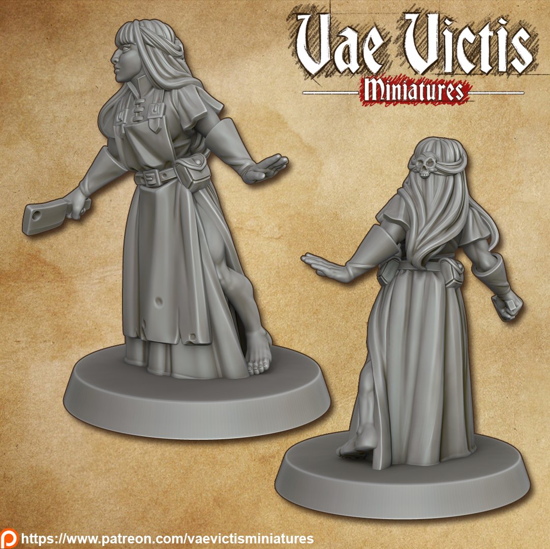 HUMANS – BUTCHER WITCH MINNIE – Wargame Exclusive Fantasy