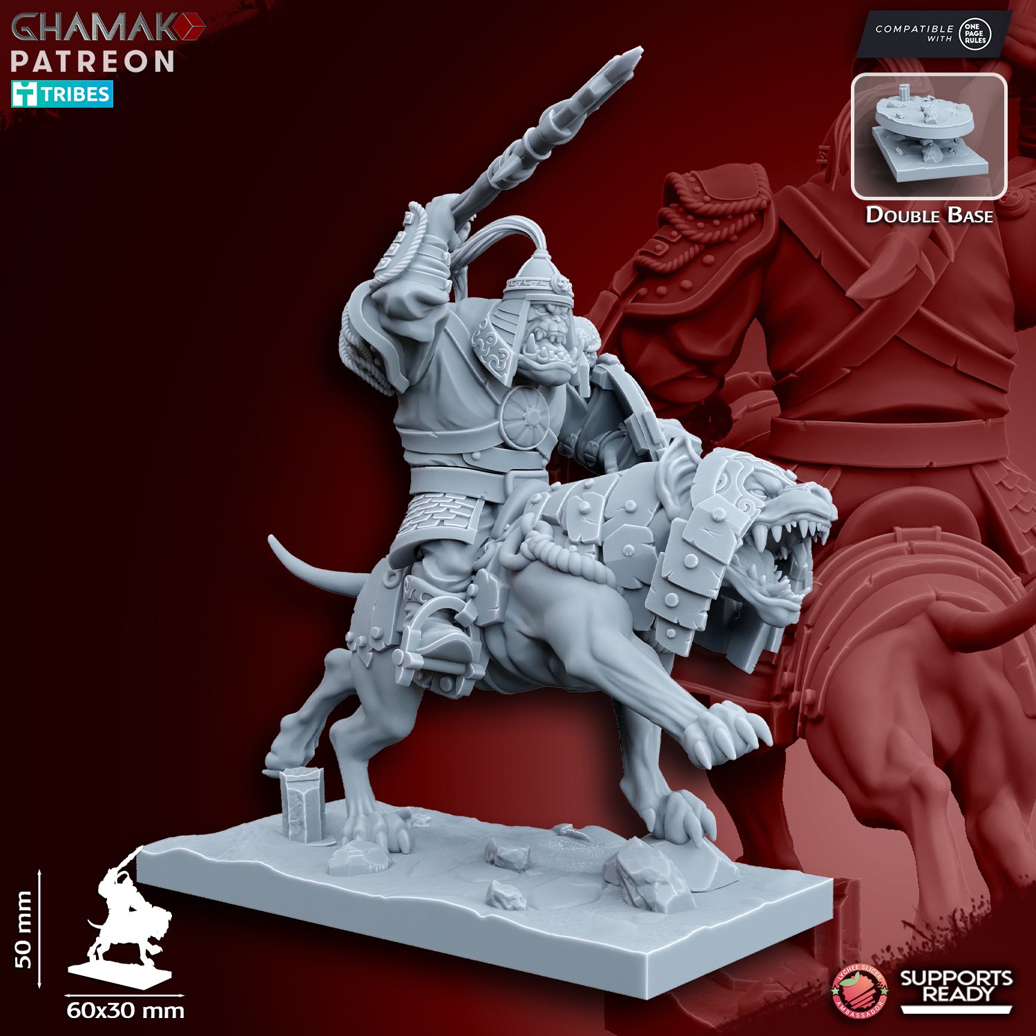 ORCS – GREY WARG RIDERS (5U) – Wargame Exclusive Fantasy