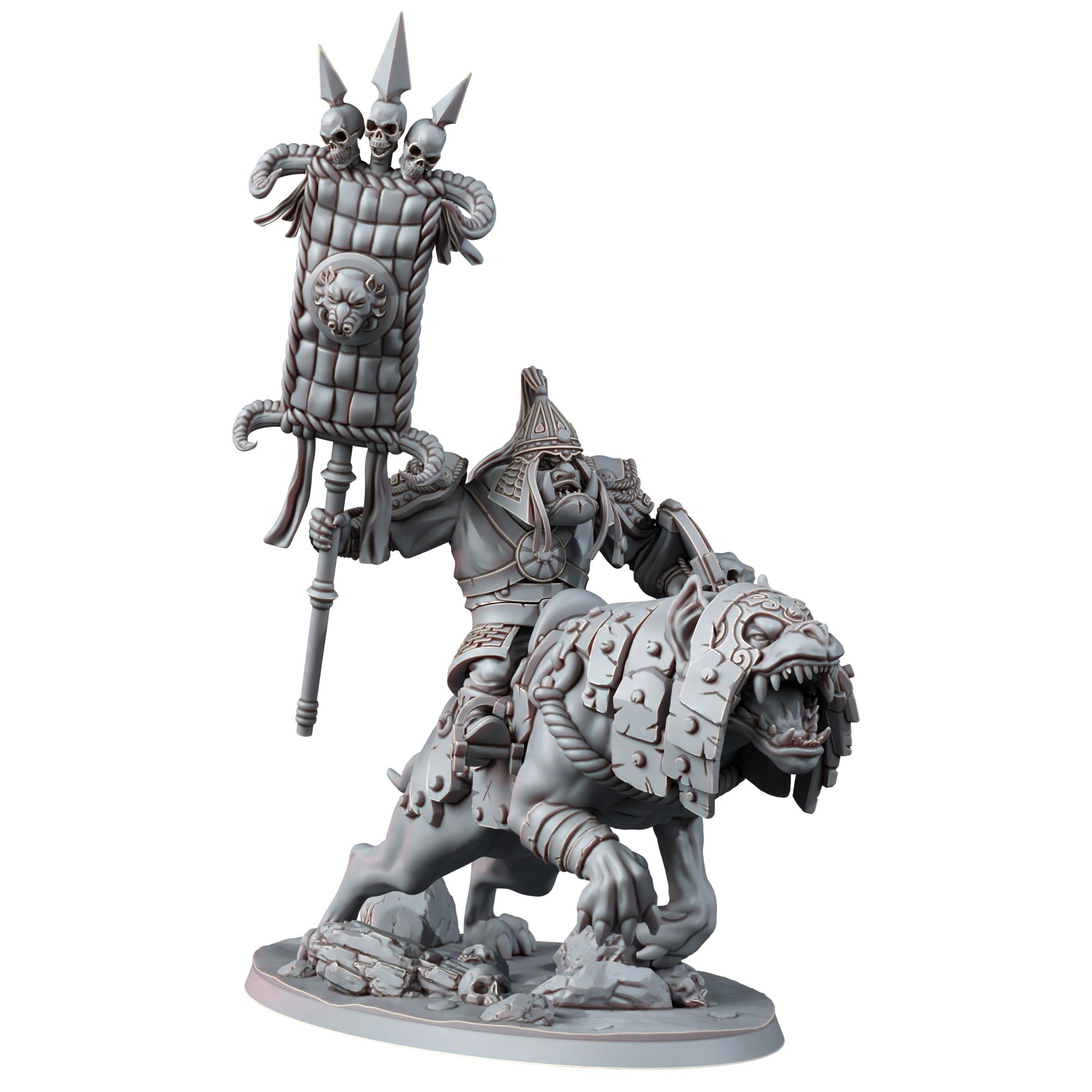 ORCS – BIG GREY WARG RIDERS (5U) – Wargame Exclusive Fantasy