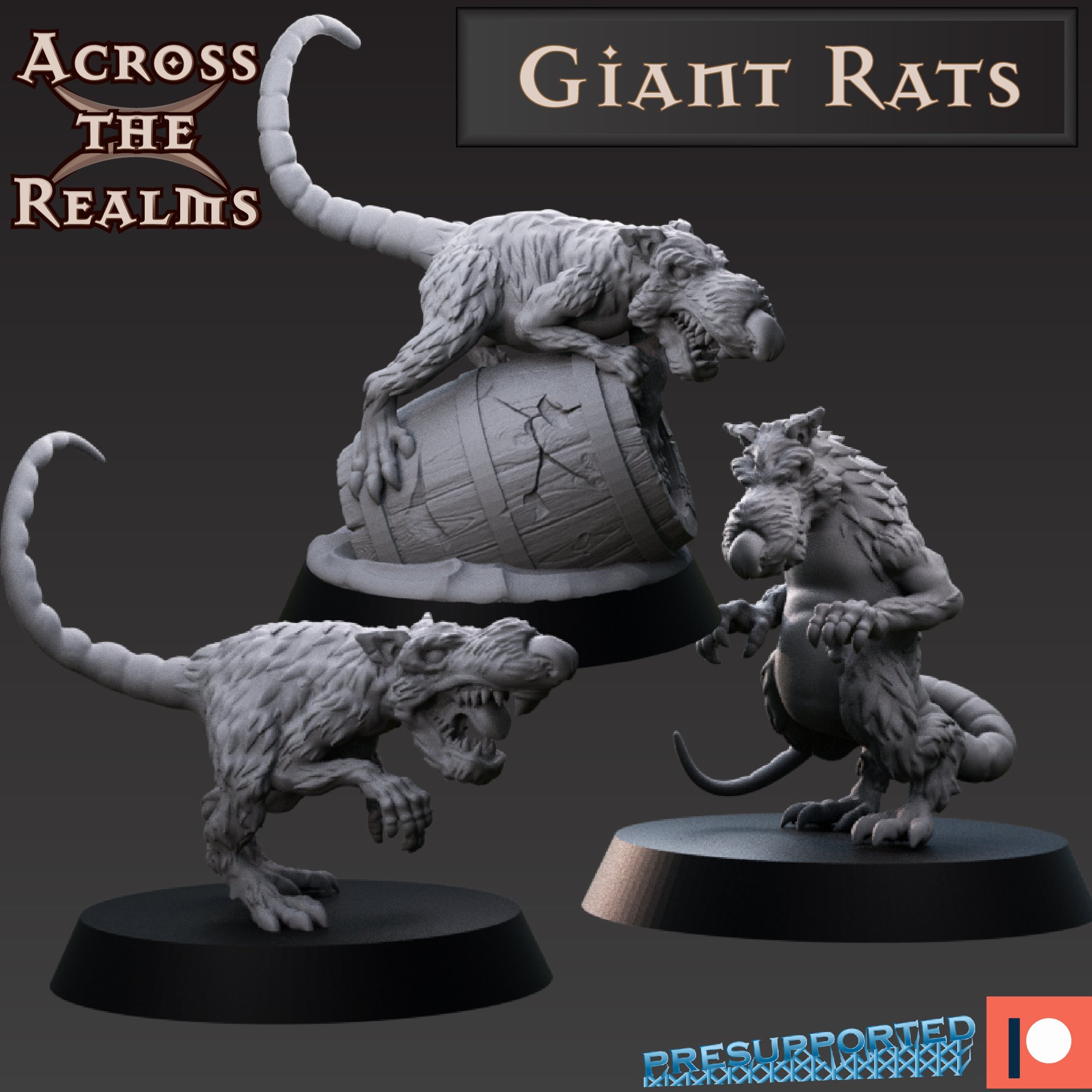 BEASTS – GIANT RATS (3U) – Wargame Exclusive Fantasy