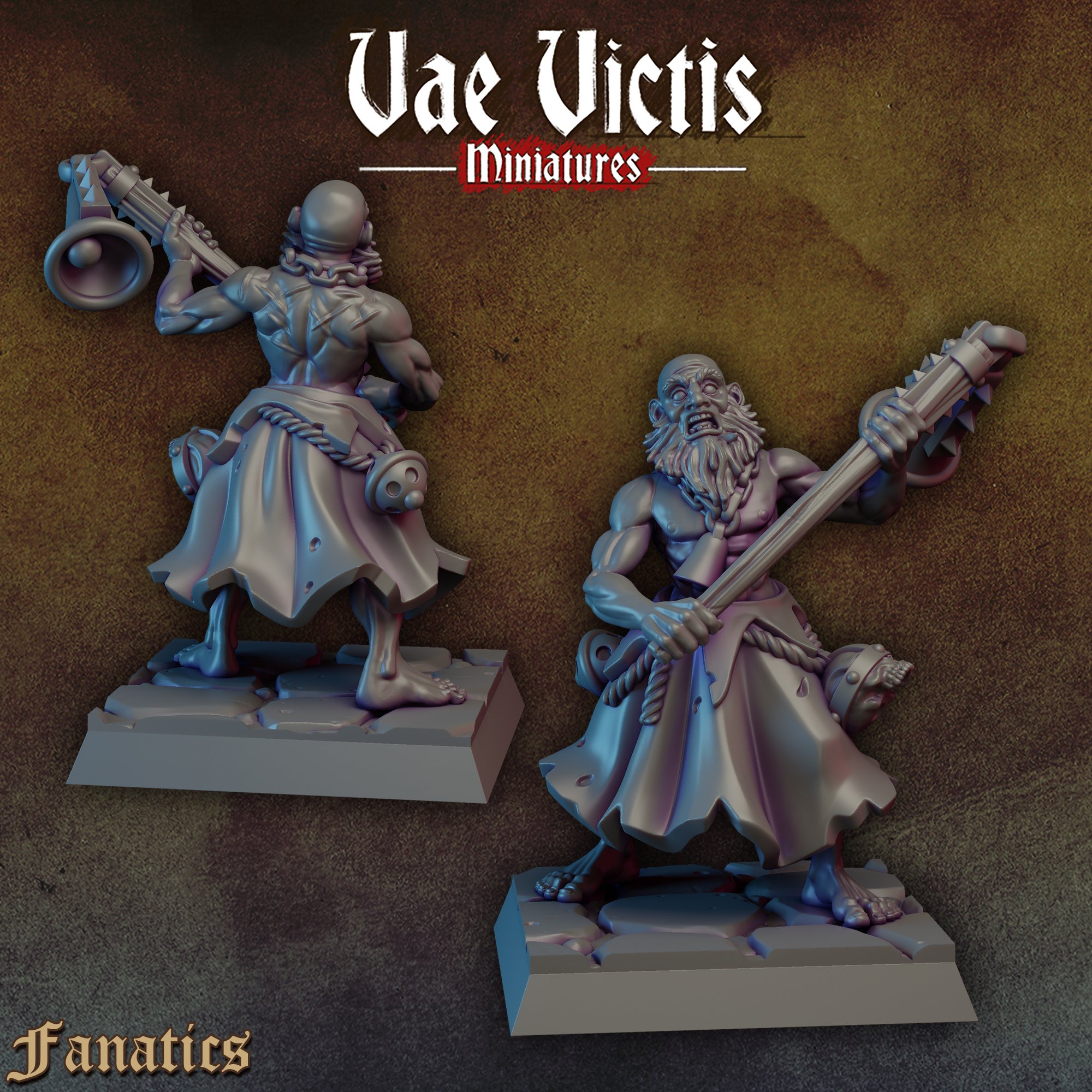 HUMANS – FLAGELLANTS MONOPOSE (10U) – Wargame Exclusive Fantasy